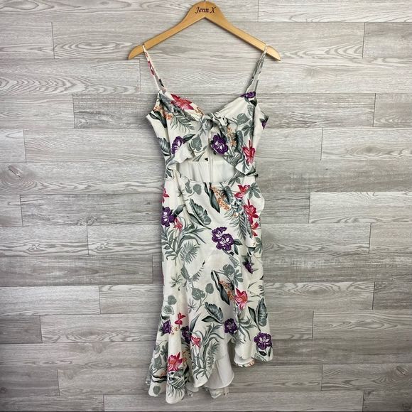 Wayf | Dresses | Wayflinen Floral Asymmetrical Tiered Maxi Dress | Poshmark
